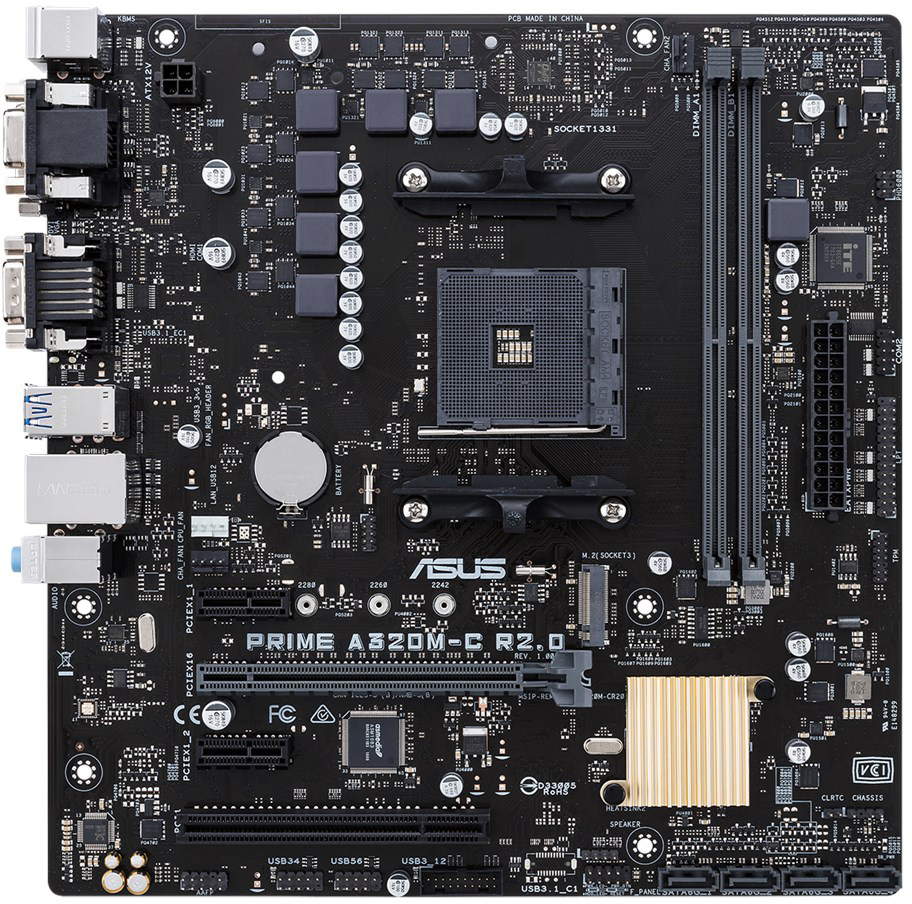 Asus Prime A320M-C R2.0 - Motherboard Specifications On MotherboardDB